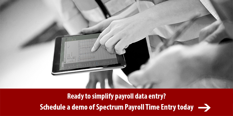 Spectrum Payroll Time Entry | CDP Inc. - Project Management Solutions